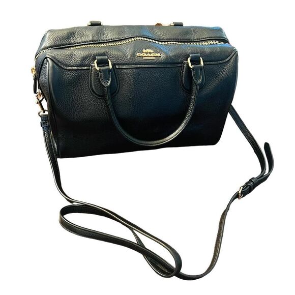 Coach | Bags | Coach Signature Bennett Satcheltote Bag Handbag Black ...